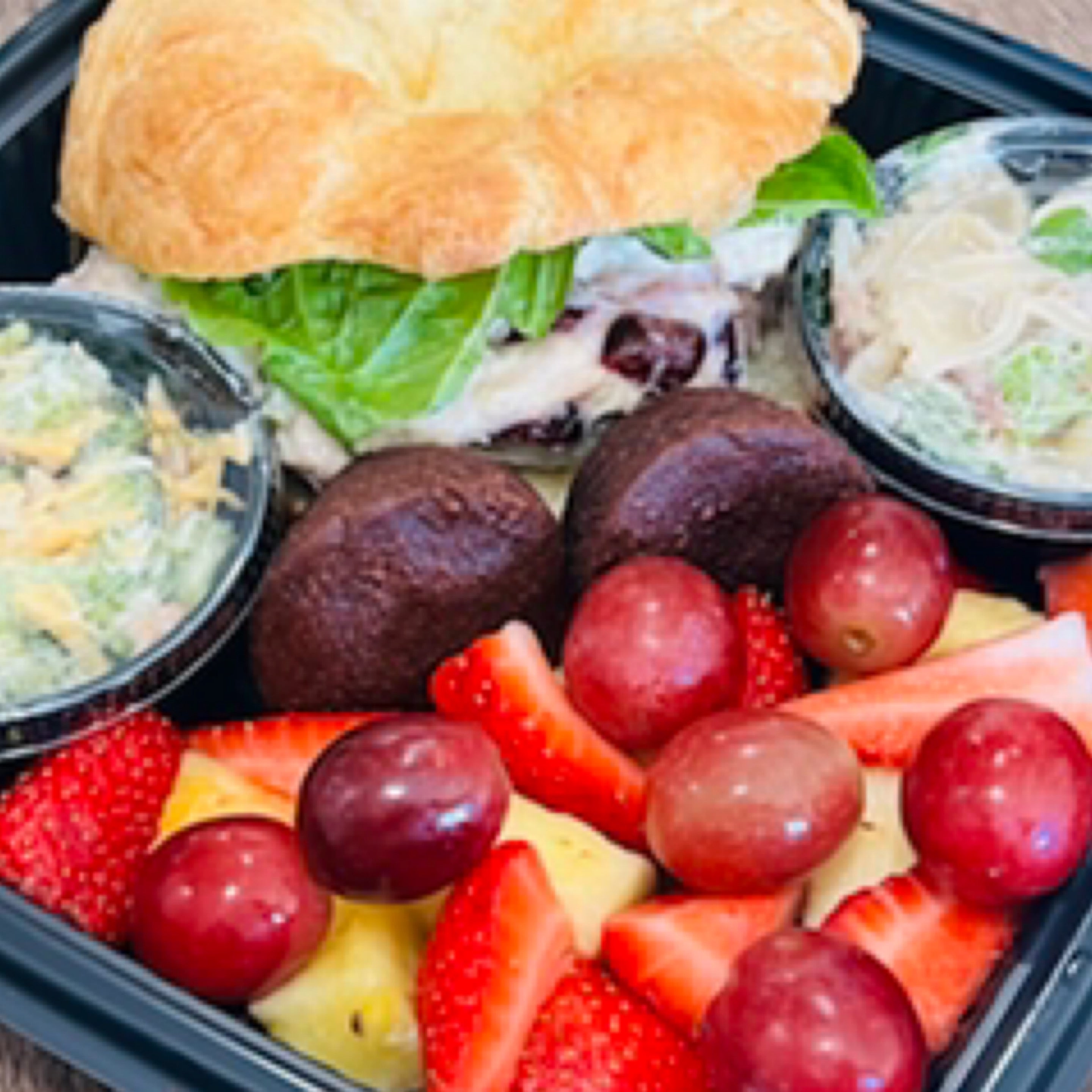 Chicken Salad Croissant Lunch Box | Mama Mir's Kitchen